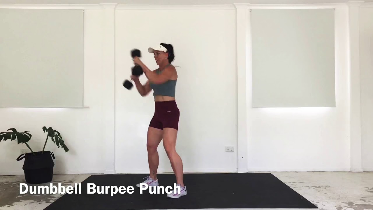 Dumbbell Burpee Punch - YouTube