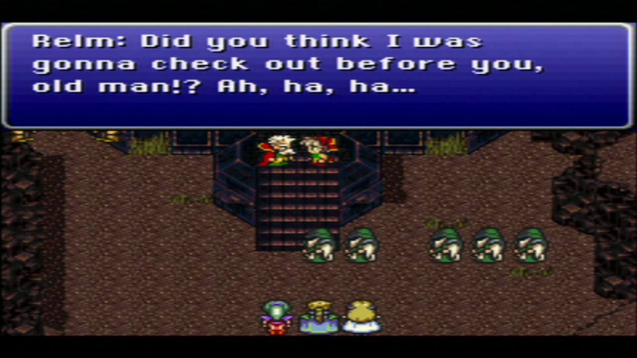 Final Fantasy VI (PSX) Relm And Strago Reunite In The World Of Ruin HD ...