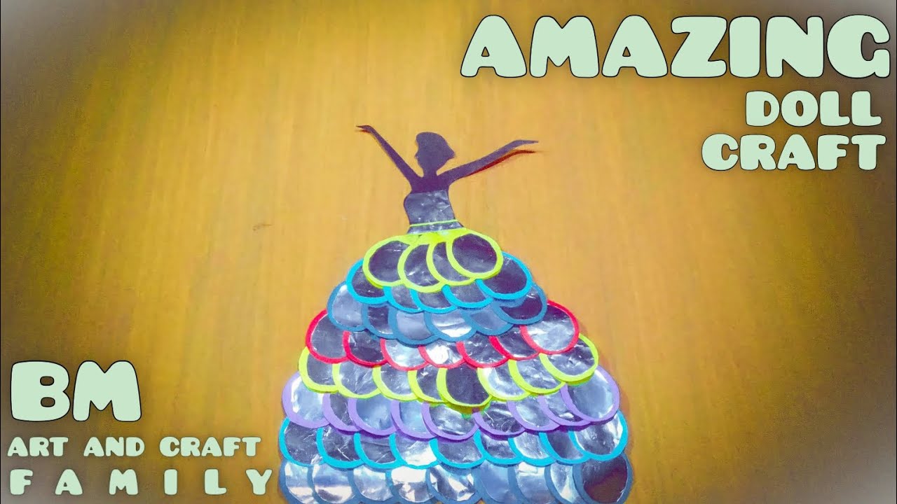 Amazing Doll Wall Hanging | Best Out Of Waste Cardboard And Waste Bingo ...