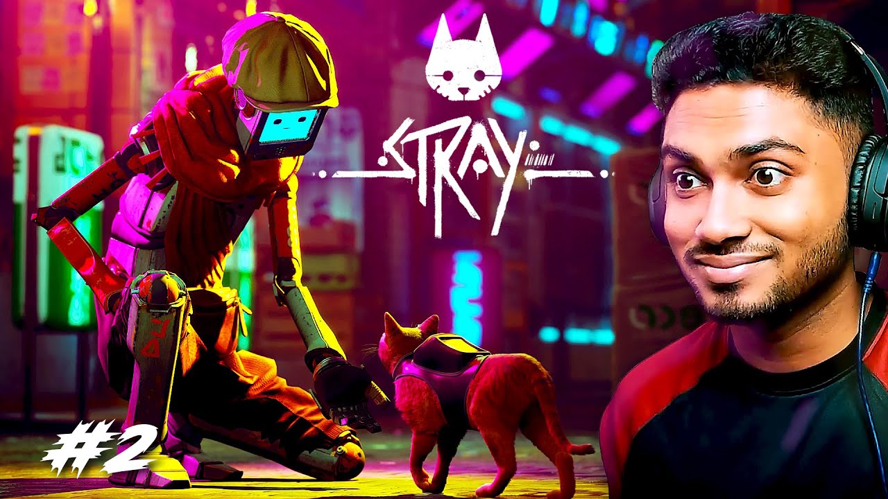 A DEAD CITY FULL OF ROBOTS | Stray - Part 2 (Full Gameplay) - YouTube