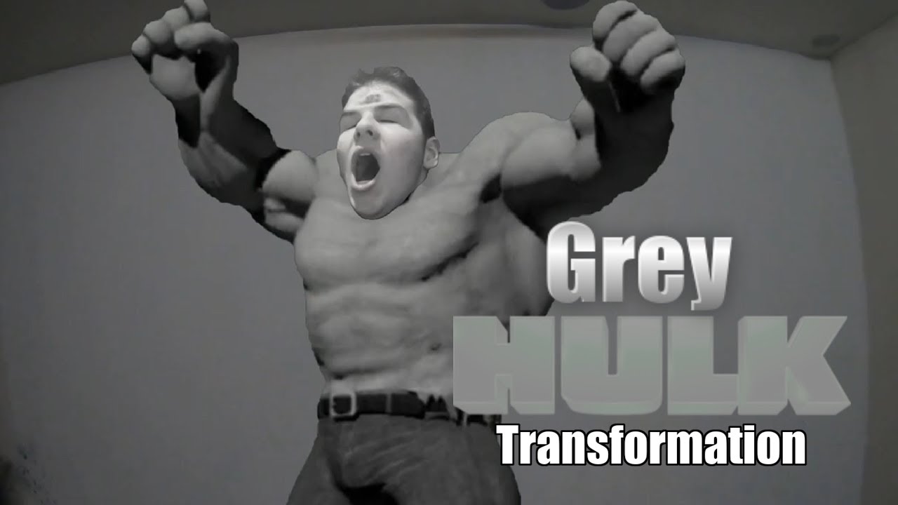 Grey Hulk Transformation In Real Life - YouTube