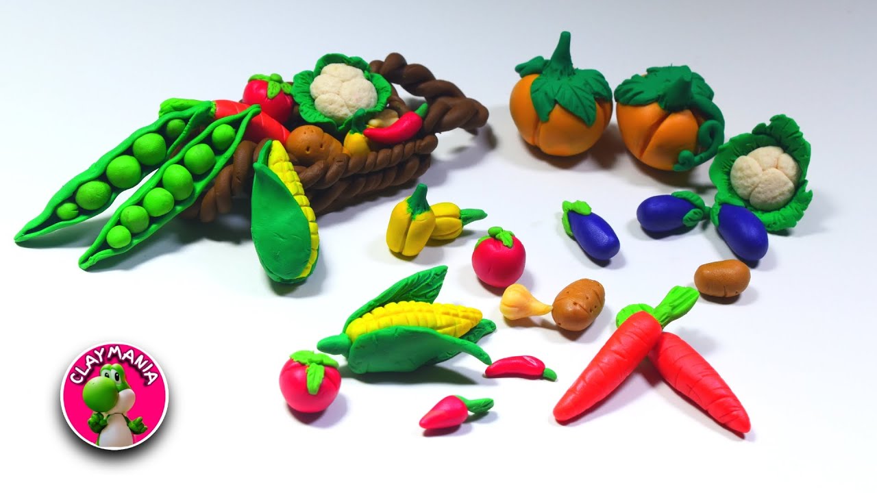 DIY How to make Miniature Vegetables Using Polymer Clay | DIY ...