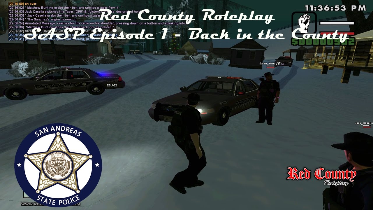 SAMP: Red County RP - SA State Police Ep 1 - Back in the County - YouTube