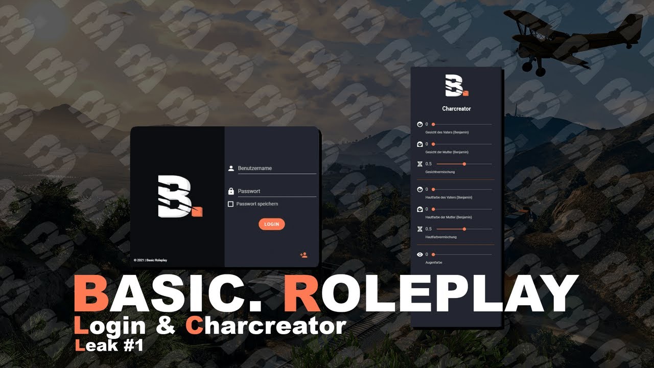Basic Roleplay | Leak #1 Login, Charcreator - YouTube