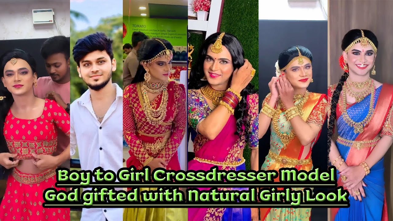 Boy to Girl Crossdressing Model with Natural Girly Look - YouTube