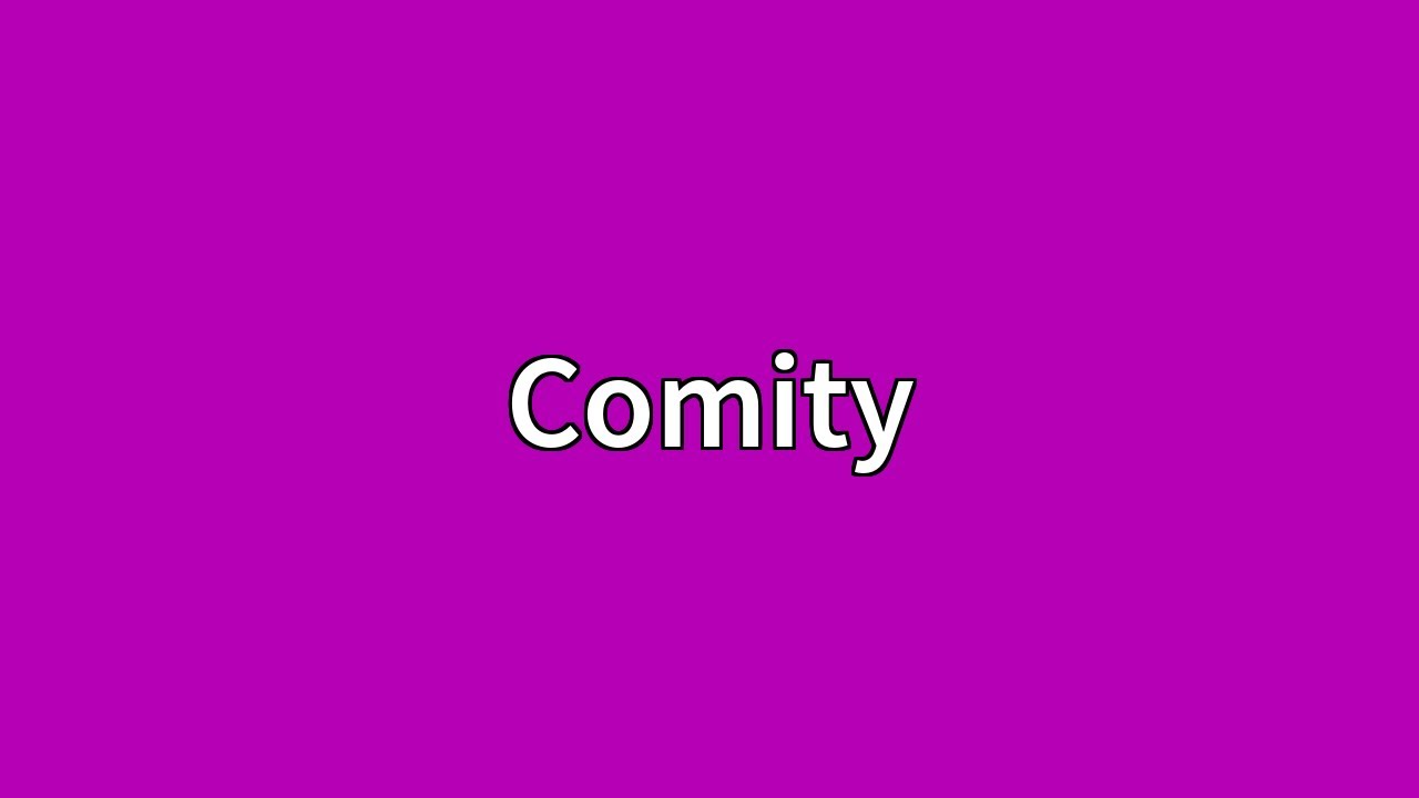 Comity Meaning - YouTube