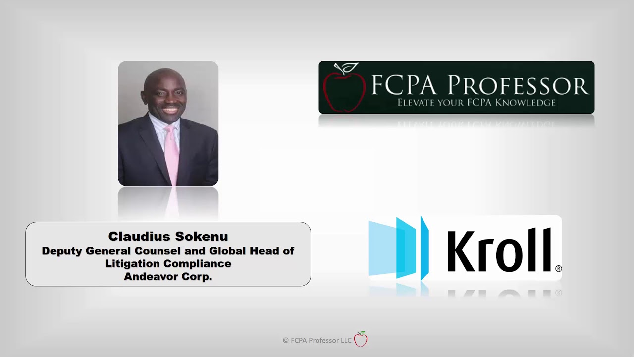 FCPA Flash Podcast - A Conversation with Claudius Sokenu - YouTube