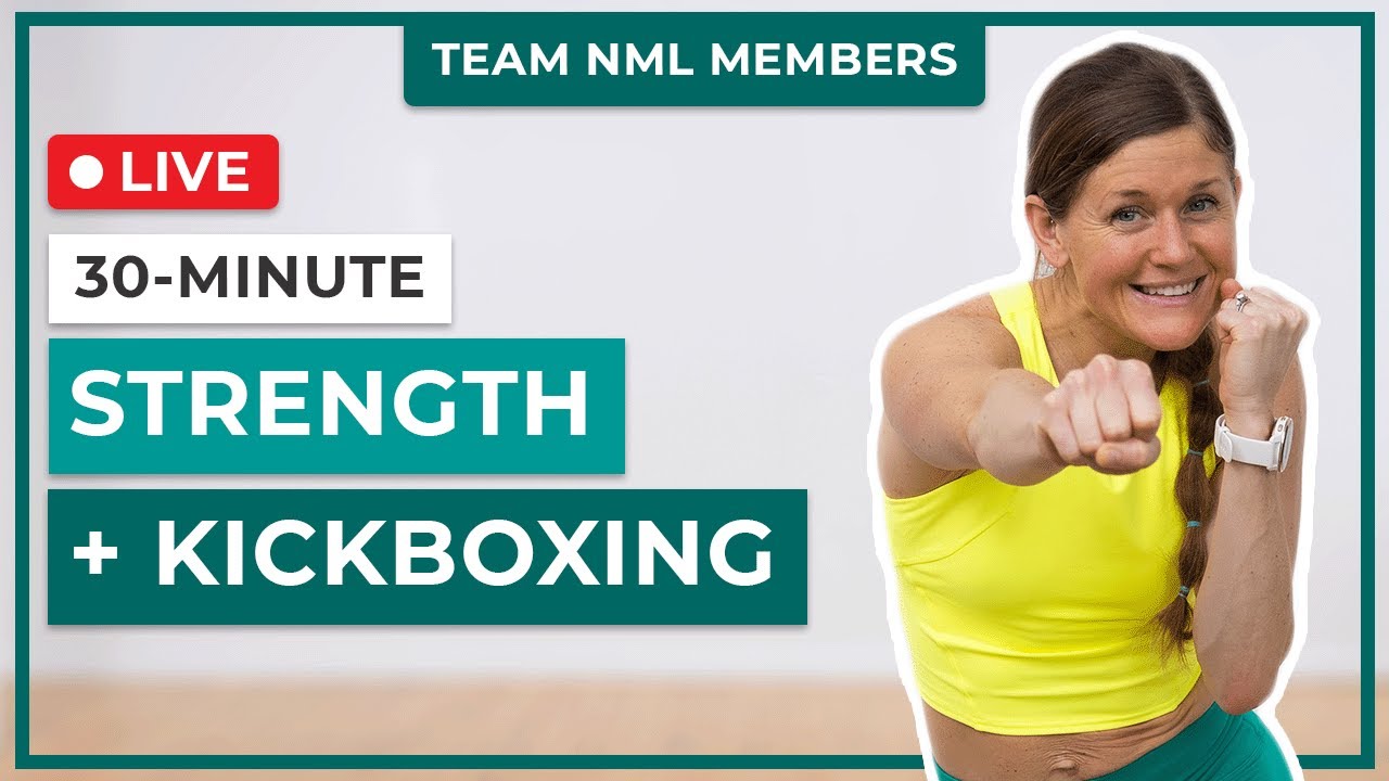 30-Minute Strength + Cardio Kickboxing Workout - YouTube