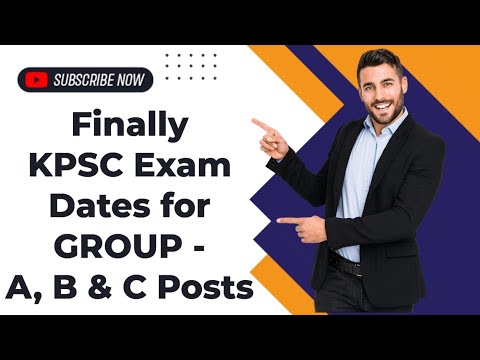 Group A, B and C - Exam's TIME TABLE by KPSC - YouTube