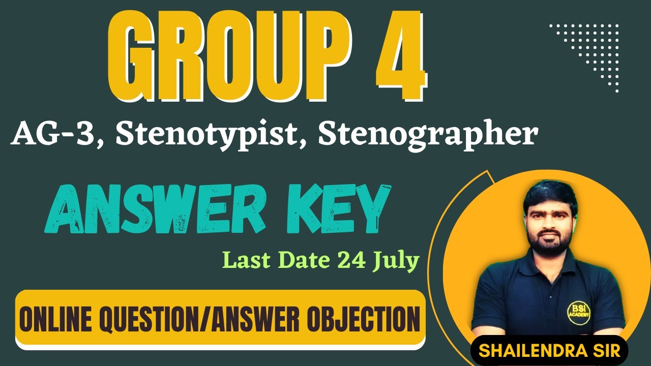 Group 4 Answer Key | Group 4 - AG3 Answer Key | Group 4 2023 Papers pdf - YouTube