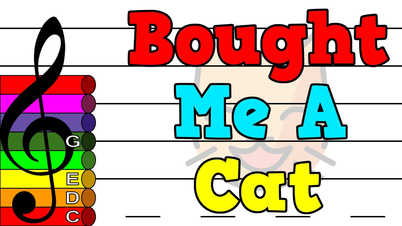 Bought Me A Cat - Treble Clef Boomwhacker Play Along - YouTube