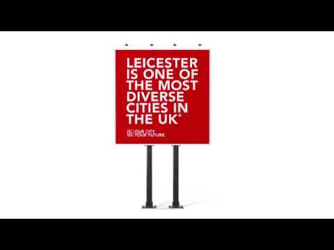 Leicester rebrand billboard animated mock up - YouTube