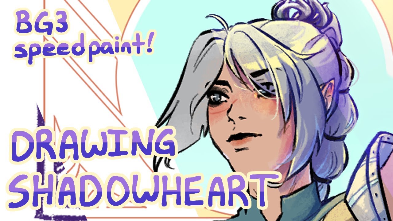 drawing shadowheart ⚡ a baldur's gate 3 speedpaint - YouTube