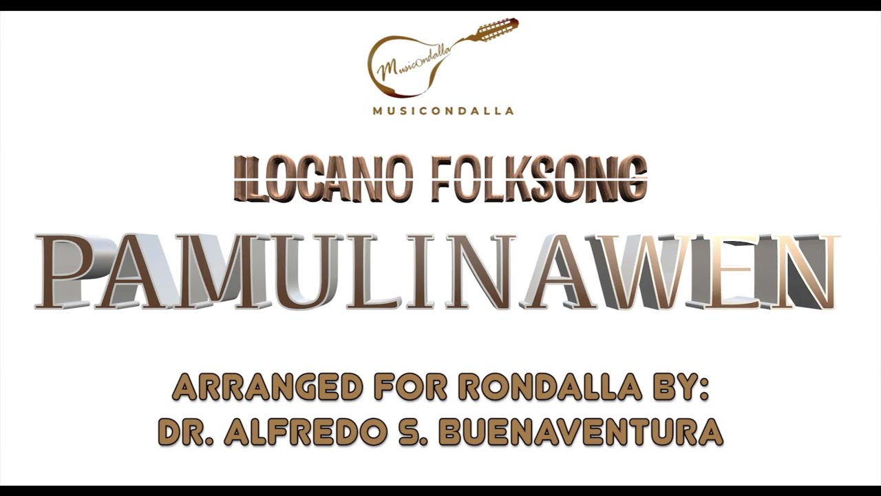 Pamulinawen Instrumental Sheet Music for Rondalla - YouTube