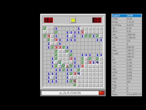 Minesweeper Intermediate World Record In 5.80 by JZE (first sub 6 ...