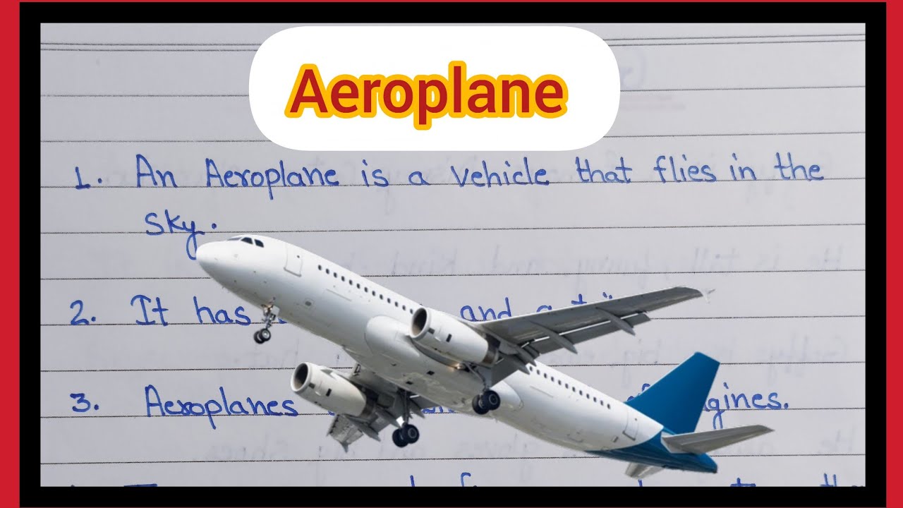 10 Lines on Aeroplane in English|| Essay on Aeroplane|| Aeroplane 10 ...