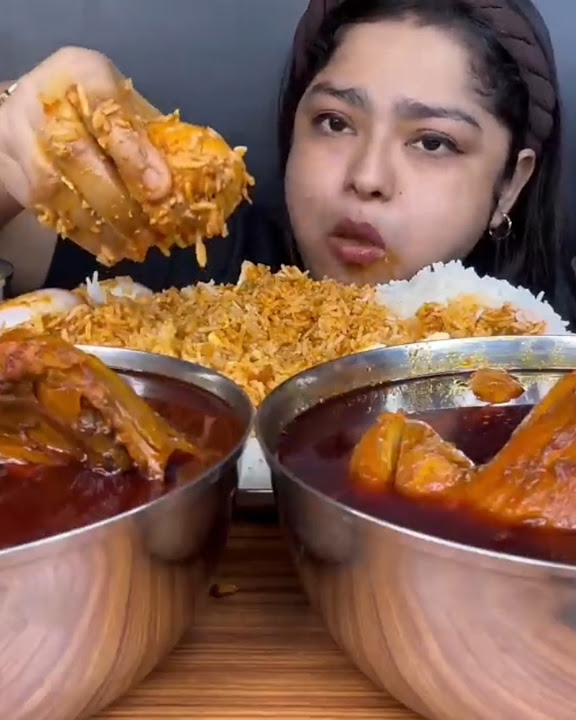 SPICY SPICY LAL LAL MURGIR JHOL AND SPICY SPICY LAL LAL DIMER JHOL WITH HOT BASMATI RICE ...