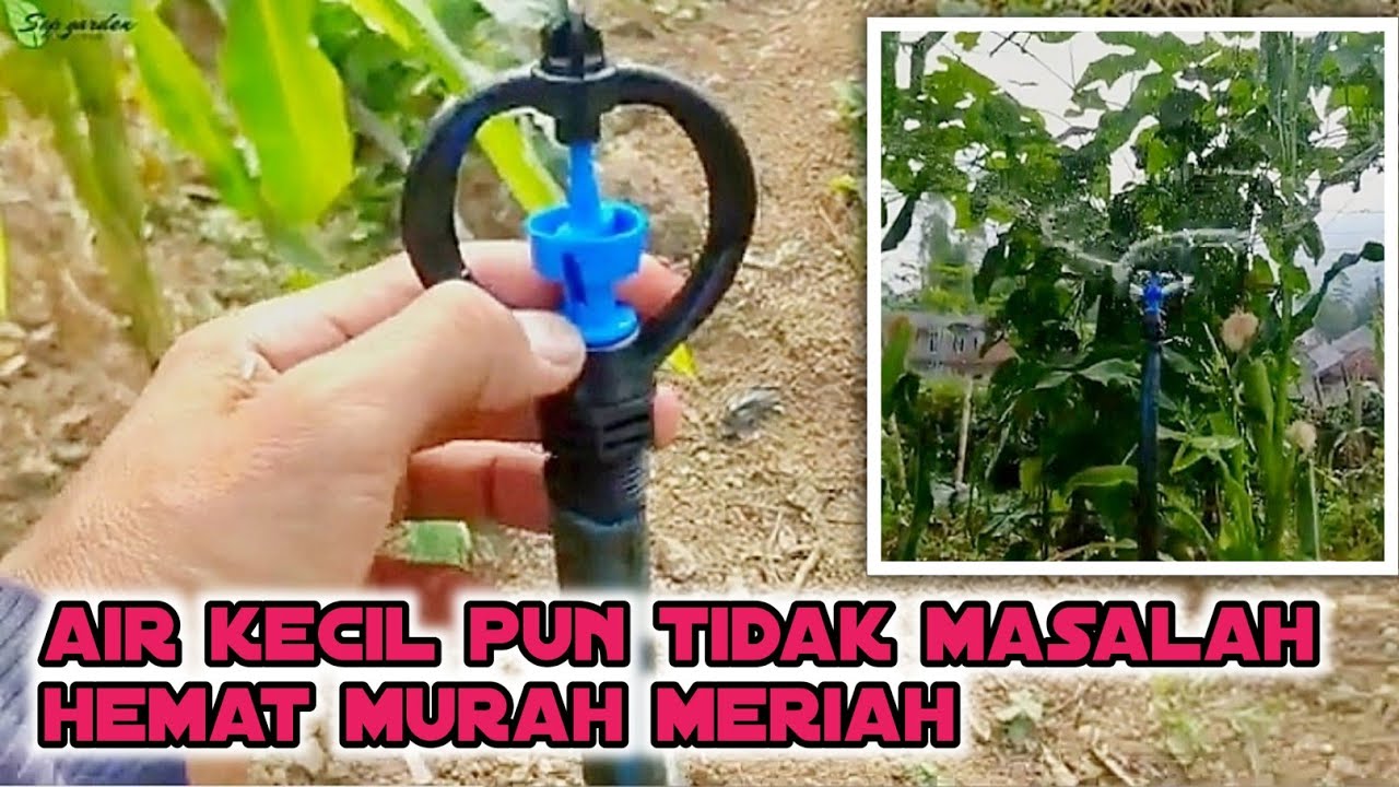 ALAT SIRAM TANAMAN TERMURAH SPRINKLER RURI 360 KINCIR AIR - YouTube