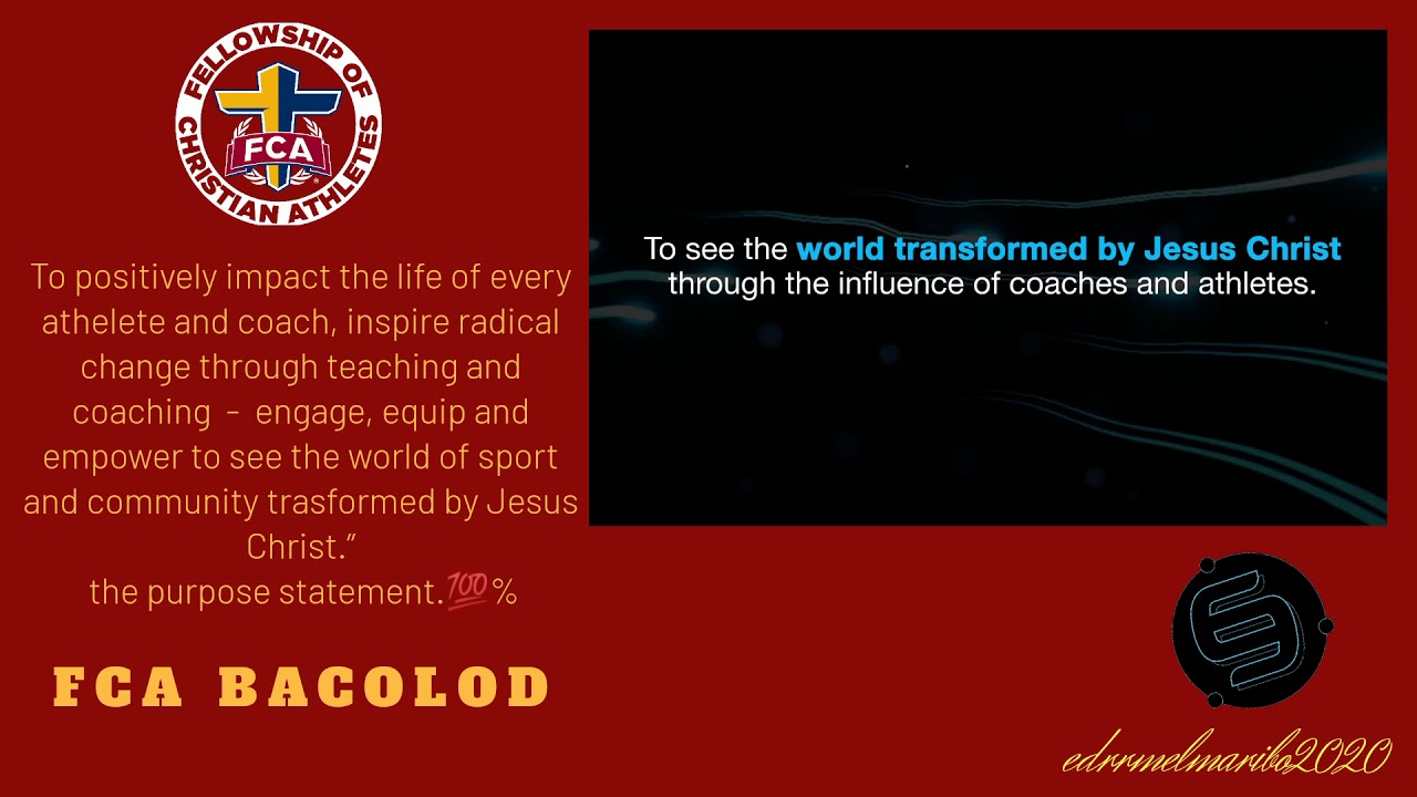 Purpose Statement - FCA BACOLOD (E3) ENGAGE EQUIP EMPOWER - YouTube