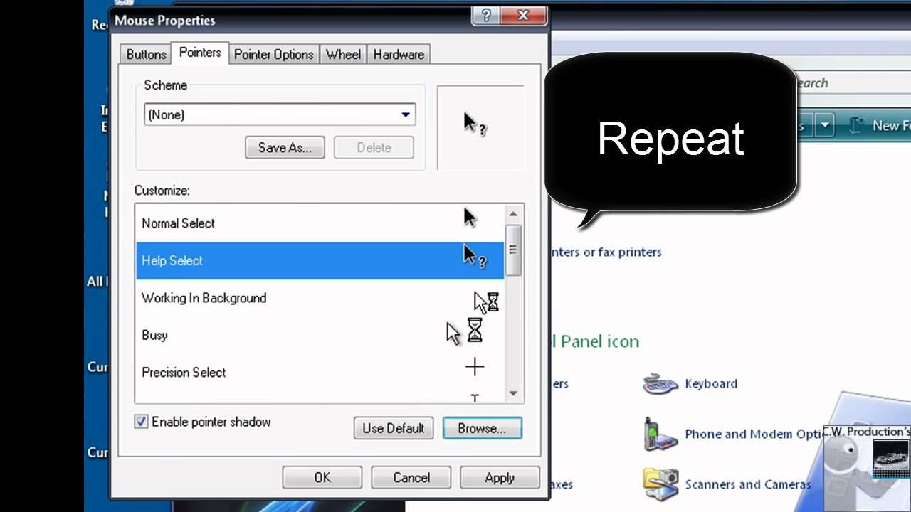 How to get black aero and other cursors in Windows Xp & Windows Vista ...