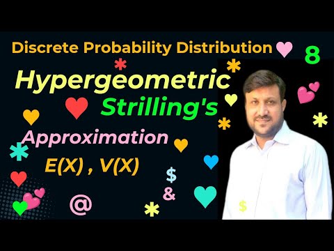 Mean and Variance of Hyper geometric Distribution | Application of ...
