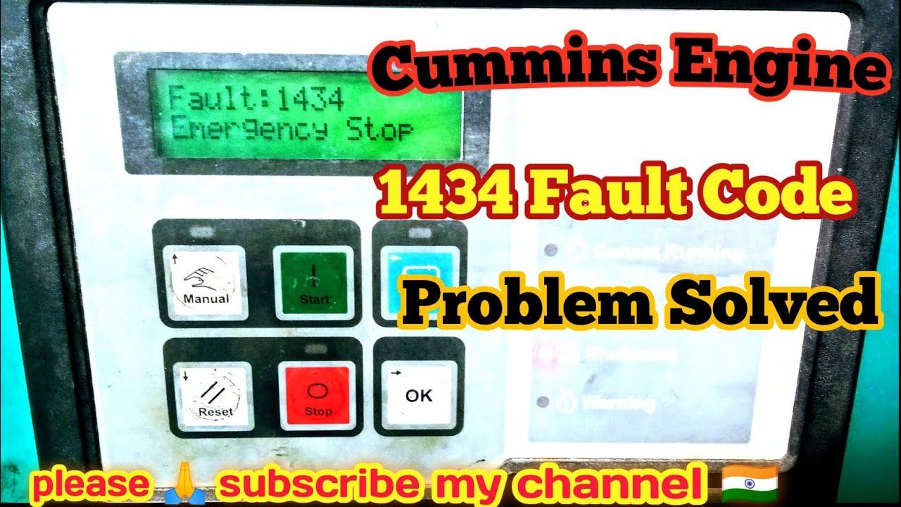 Cummins PSO-500 Controller 1434 Fault code Problem Shot Out. 9/7/2023 ...