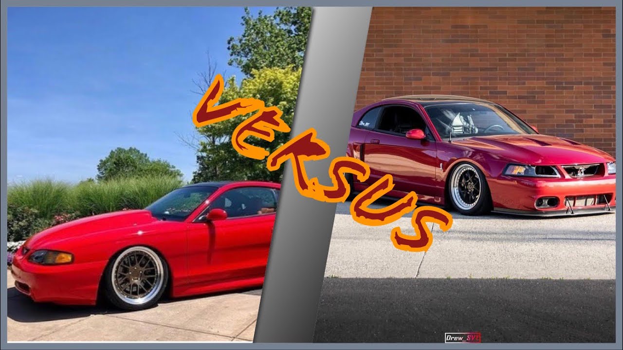 SN95 Mustang Versus Stanced Bagged 94-98 vs Air Lift 99-04 New Edge ...