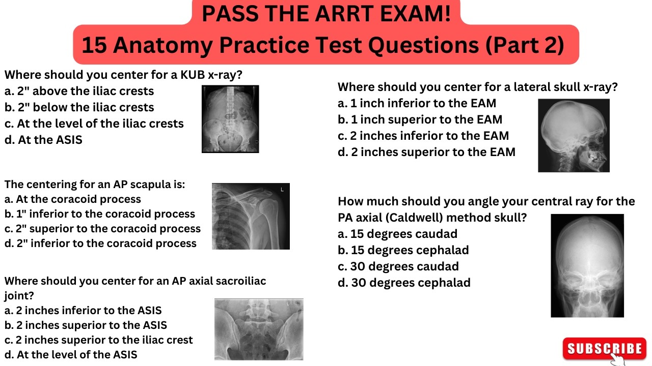 15 Important ARRT Radiography Anatomy Review Questions & Answers Part 2 ...