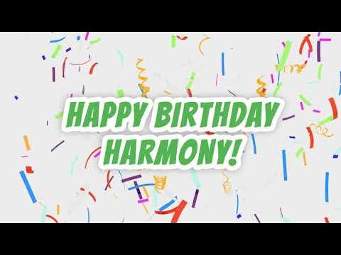 Happy Birthday Harmony Song! | Kids’ Version - YouTube