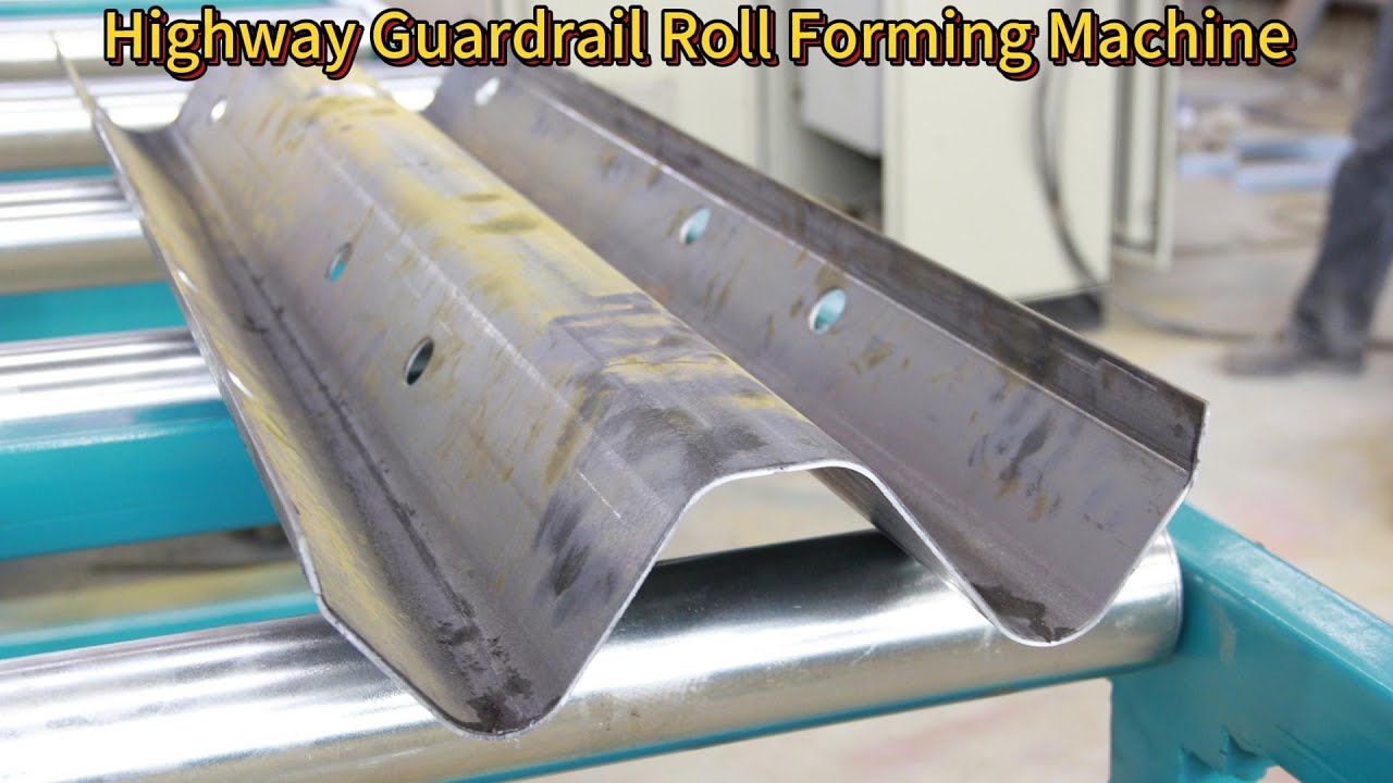 Highway Guardrail Roll Forming Machine - YouTube