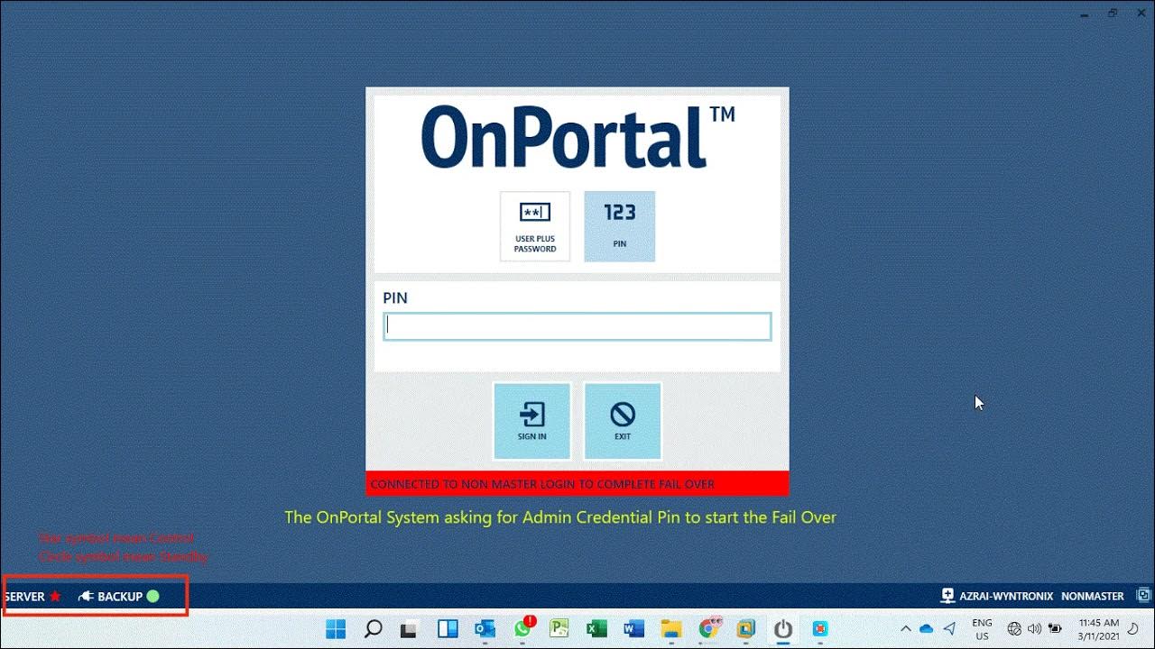 ONITY ONPORTAL: HOWTO TAKE OVER FAULTY MAIN SERVER - YouTube