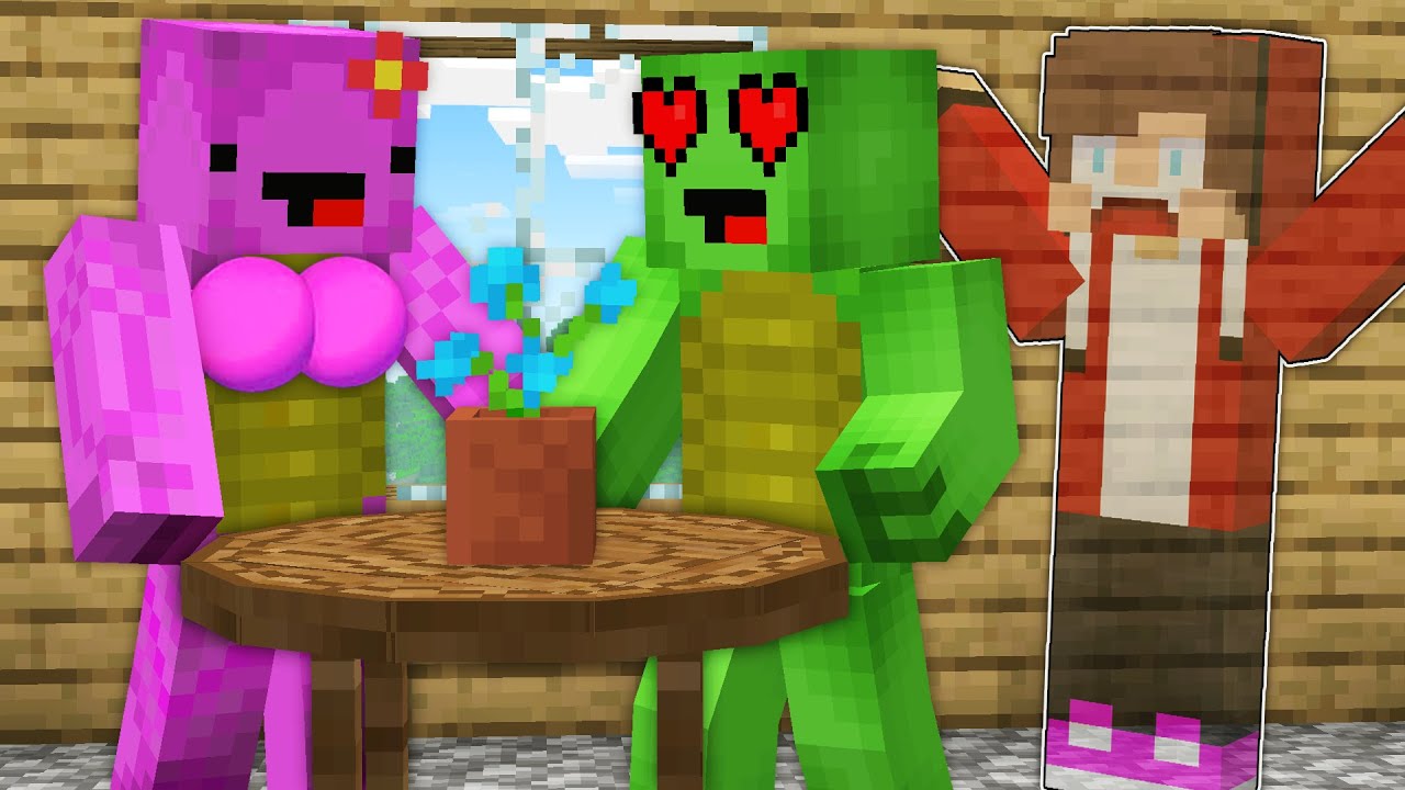 Jj Became Invisible And Prank Mikey Date In Minecraft Maizen Youtube