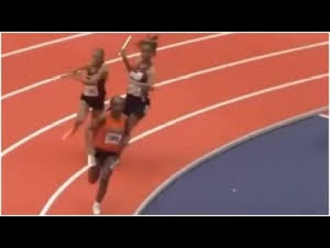 Baton Attack doing track and field Race was it a accident? - YouTube