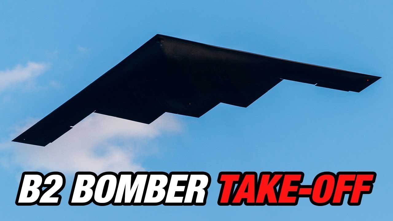 B-2A Stealth Bomber Take-off - Amberley, QLD - YouTube
