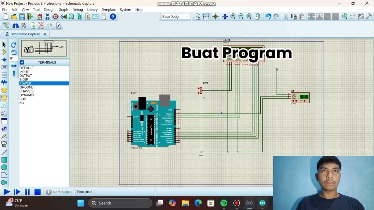Membuat Rangkaian Sensor Suhu Menggunakan Aplikasi Proteus Dan Arduino Uno - YouTube