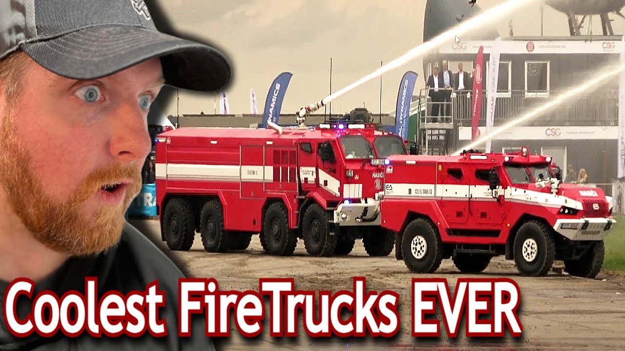 American Reacts to EPIC Tatra Fire Trucks in Action! - YouTube