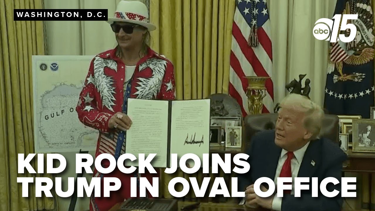 Kid Rock joins President Trump in Oval Office for executive order ...