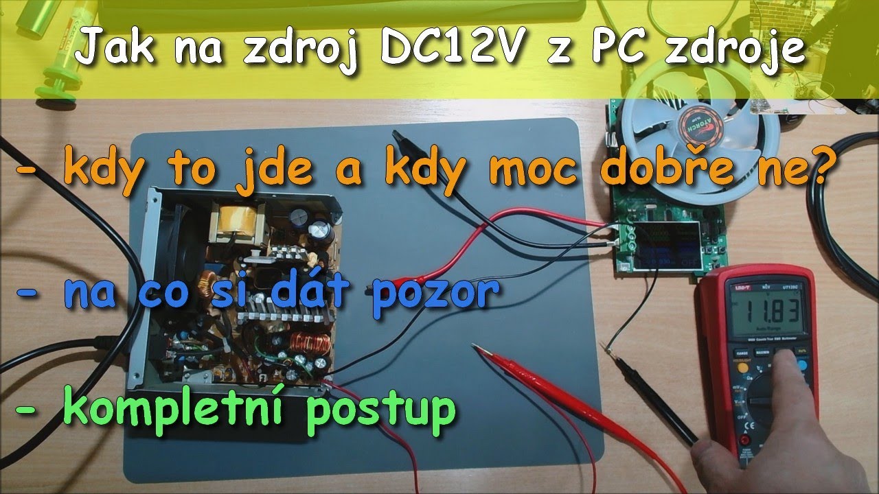 Jak vyrobit zdroj DC12V z ATX počítačového zdroje | Kdy to jde a kdy ...