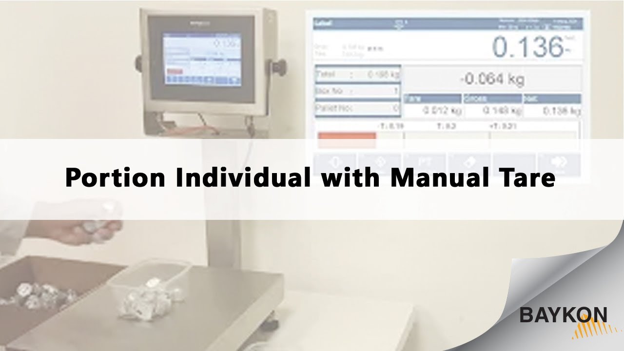 Baykon | Portion Individual with Manual Tare - YouTube