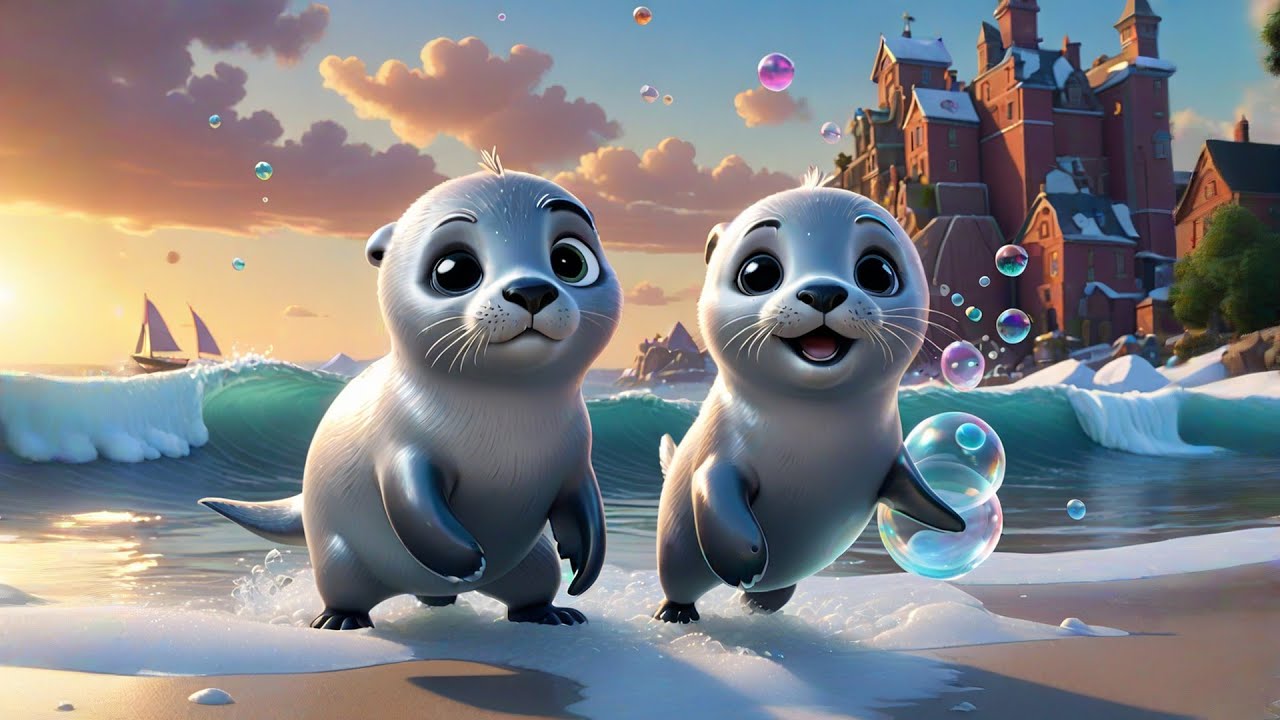 Three Baby Seals Clap Their Fins | Seal Song for Kids | Counting Rhymes ...