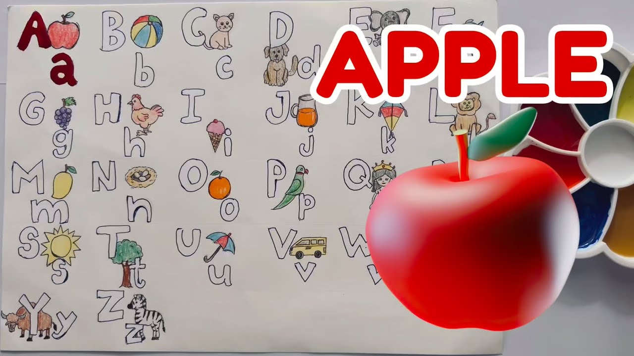 ABC Song | Learn ABC Alphabet for Kids | ABC Painting and Coloring for ...