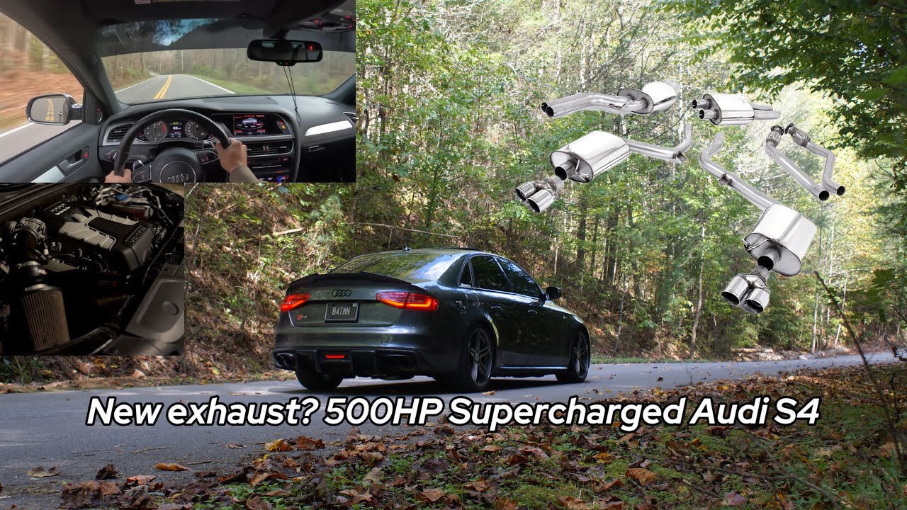 POV: New Exhaust on my 500HP! Supercharged Audi S4 - YouTube