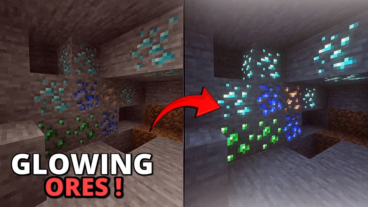 "This Shader Makes Minecraft Ores GLOW in the Dark!" - YouTube