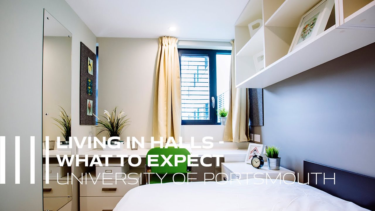 Living in Halls - What to Expect at the University of Portsmouth - YouTube