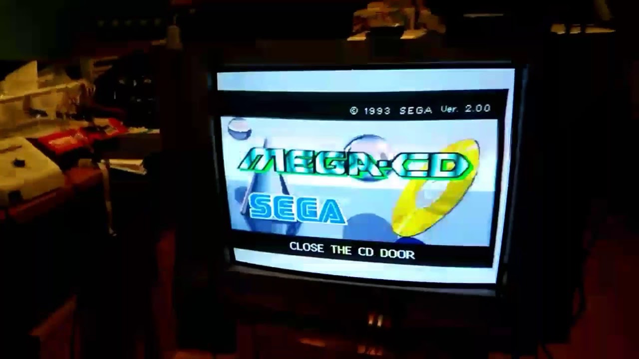 Repaired Sega Mega-CD 2 boot up - YouTube
