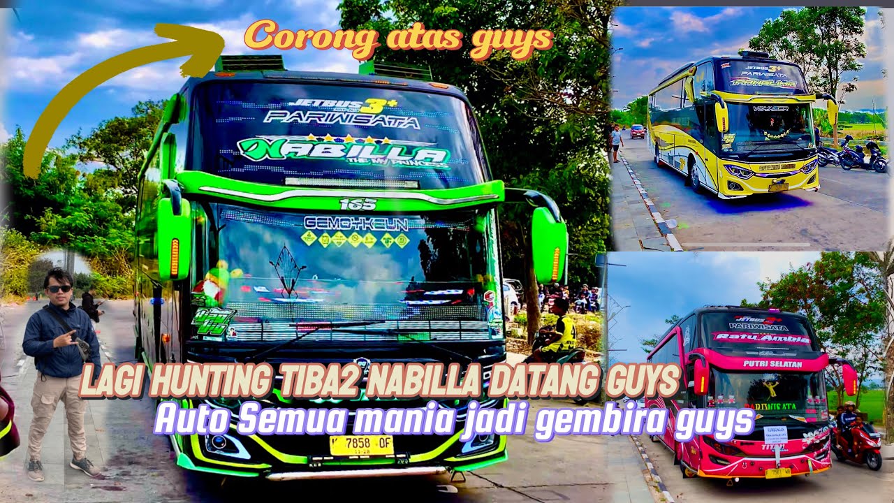 FULL BUS TELOLET BASURI 🔥🔥HUNTING BUS ARTIS FULL CORONG ATAS FULL ...