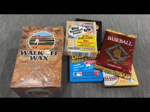 Walk Off Wax Mini Box + 5 Free Packs!!! New Baseball Repack!!! - Youtube