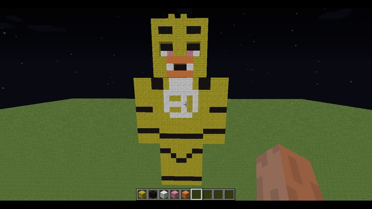 How To Build Chica In Minecraft - YouTube