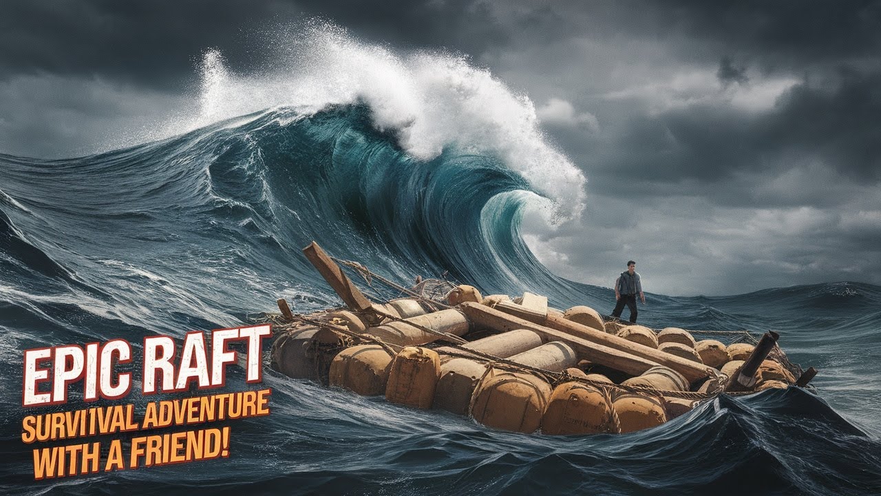 Epic Raft Survival Adventure with a Friend! - YouTube