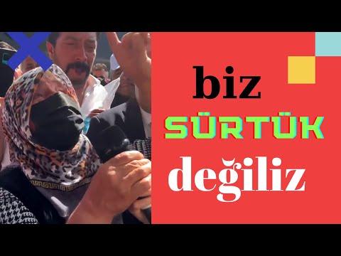 Türbanlı abladan Cumhurbaşkanına SÜRTÜK Tepkisi : Biz sürtük değiliz MERAL AKŞENER MİTİNGİ